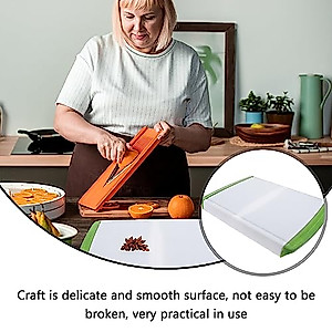 Kichvoe Plastic Cutting Board with Slide out Trays Space Saver Catches Food and Waste Food Prep Station for Kitchen Cooking Supplies