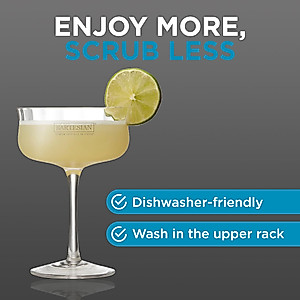 Bartesian Cocktail Glass Sets - Highball Drinking Glassware for Cocktails & Mocktails - Bar Glasses for Martini, Margarita, Pina Colada, Whiskey Sour, Old Fashioned - Set of 2