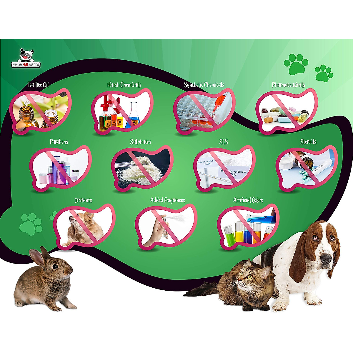 Cat & Dog Ear Cleaner Solution - Itch Relief for Dogs and Cats - Clear, No Mess Formula, Pet Ear Cleaner with Aloe Vera & Eucalyptus (1 btl)