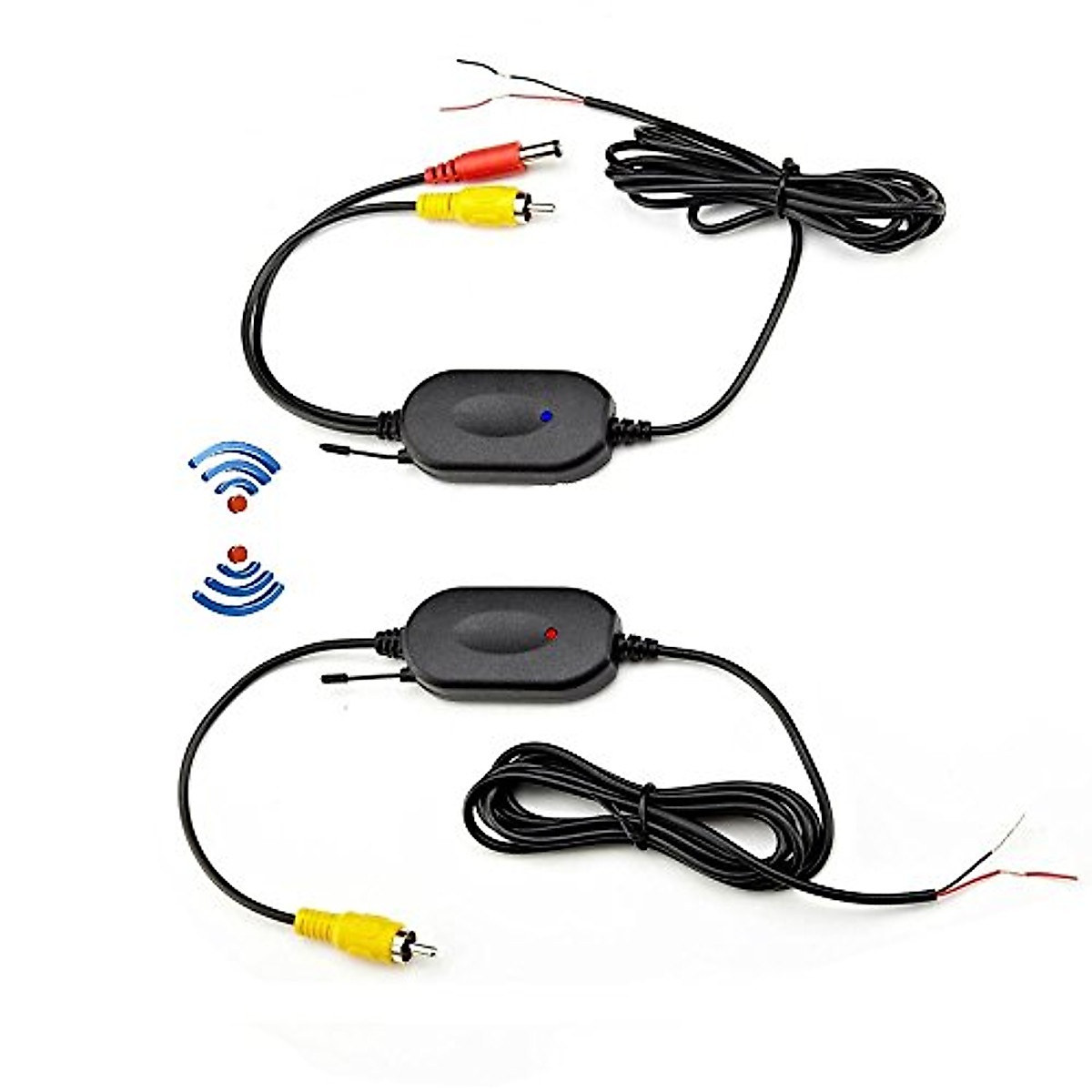 Camecho New 2.4G Wireless Color Video Transmitter and Receiver for The Vehicle Backup Camera Front Car Camera