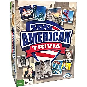 Outset Media American Trivia Game (Amazon Exclusive) – 5 Categories to Choose from and 1,000 Questions – for Ages 14 and up