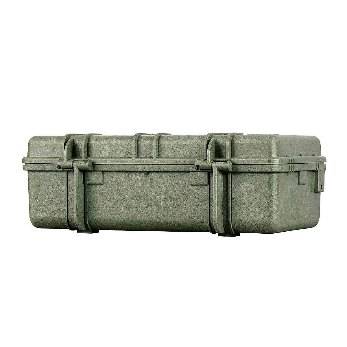 Monoprice Weatherproof Hard Case - 22in x 14in x 8in, OD Green with Customizable Foam, Shockproof, IP67