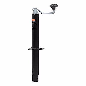 CURT 28255 A-Frame Trailer Jack, 5,000 lbs, 15 Inches Vertical Travel, CARBIDE BLACK POWDER COAT