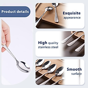 HANSGO Demitasse Espresso Spoons, Mini Coffee Spoons, Stainless Steel Small Spoons for Dessert Appetizer Coffee, 5.5 Inch 8PCS