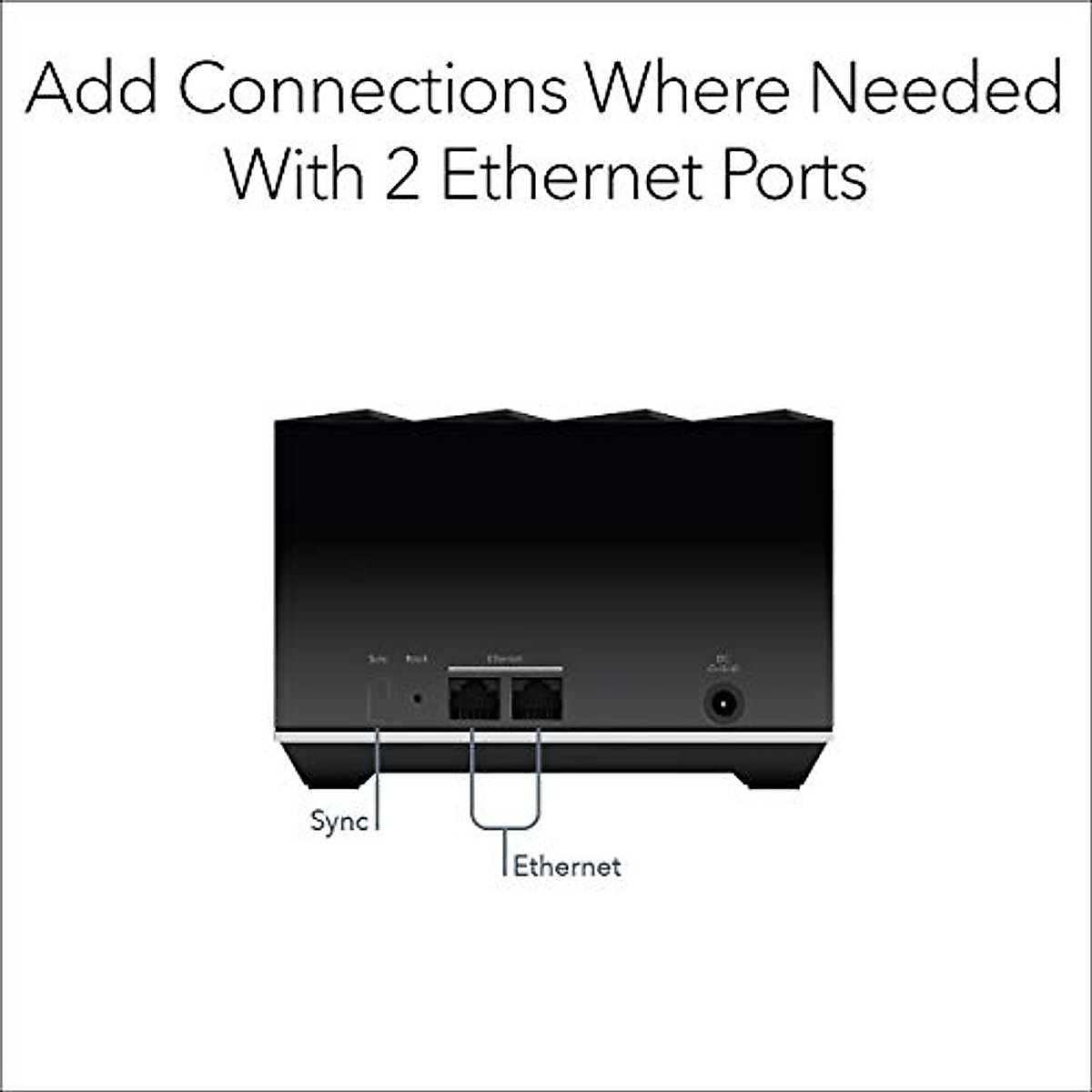 NETGEAR Nighthawk Tri-Band Whole Home Mesh WiFi 6 Add-on Satellite (MS80) – add up to 2,250 sq. ft. of Coverage