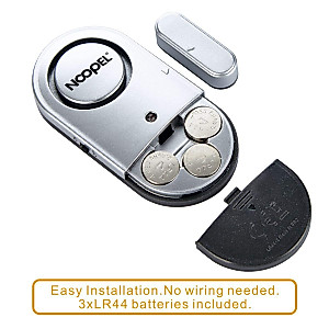 Door Window Alarm 2 Pack & 6 Pack, Noopel 120DB Magnetic Pool Alarm for Doors and Windows, Burglar Intruder Entry Alert for Kids Toddlers Personal Safety