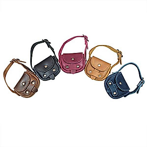 Hide & Drink, Leather Tiny Saddle Bag, Coin Pouch & Cash Holder Organizer, USB, SD Cards, Ornaments, Accessories, Handmade Includes 101 Year Warranty (Blou Reed)