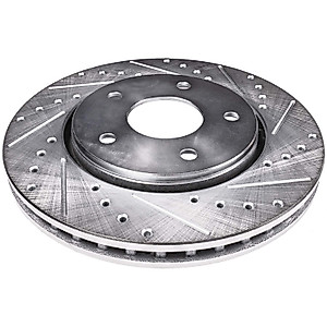 Detroit Axle - Front Brake Rotors for Nissan Rogue Select Sentra Drilled & Slotted Brakes Rotors Replacement: 11.65" inch Rotors