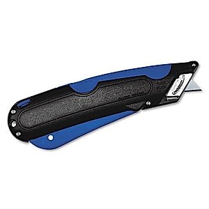 COSCO Box Cutter Knife with Shielded Blade, Black/Blue -- Sold as 2 Packs of - 1 - / - Total of 2 Each