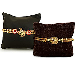 TIED RIBBONS Rakhi for Brother Set of 2 Rakhi Set | Greeting Card | Roli Chawal Packet - Raksha bandhan Rakhi Bracelet for Brother Rakhi for Bhaiya | Bro Rakhi Thread | Bhai Rakhi Gifts for Brother