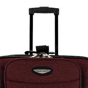 Travel Select Unisex-Adult Amsterdam Expandable Rolling Upright Luggage, Burgundy, Carry-on 21-Inch