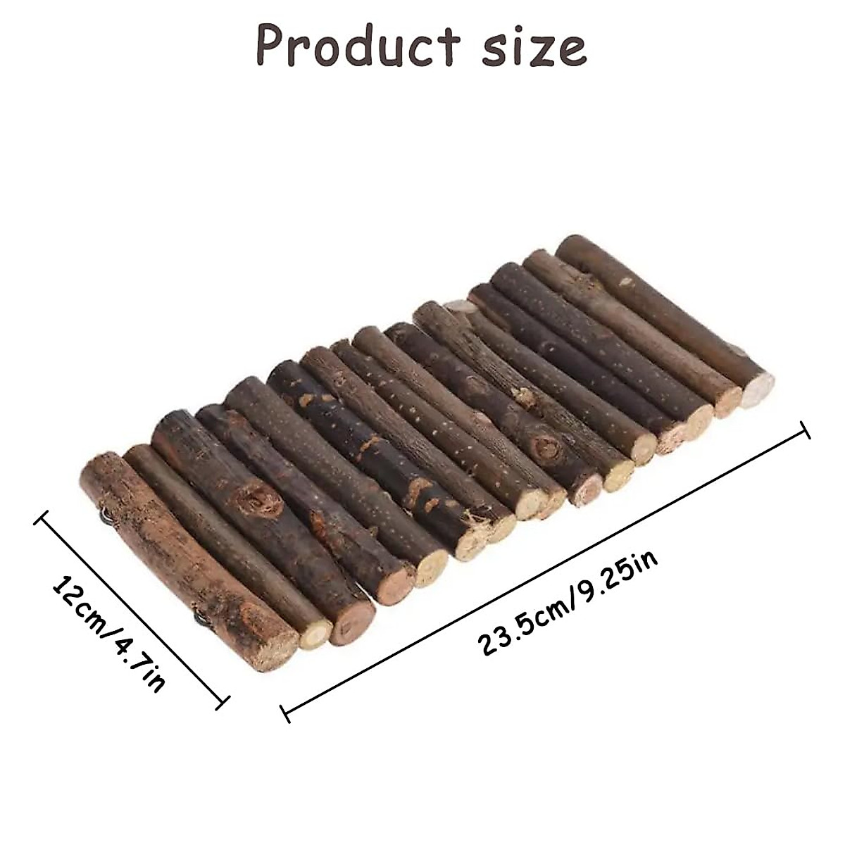 YASYU Hamster Wooden Bridge Bendable,Wooden Bendy Bridge Toys,Wooden Tunnel,Natural Rat Climbing Ladder,Small Animal Cage Accessory for Dwarf Syrian Hamsters Mice Guinea Pig Chinchilla