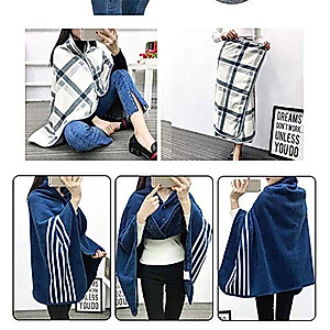 Andees Blanket Shawl Wraps for Adults,Soft Wearable Blanket for Women, Warm Plush Throw Blanket Shawl Wrap Lightweight for Sofa Office, Traveling Bed Sofa Car Blanket,Office Shawl Wrap Blanket (E)