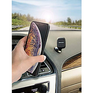 Bestrix Magnetic Phone Car Holder | Universal Magnetic Phone Mount for Car Dashboard Compatible iPhone 13 Pro max, 13 Pro, 12, 11, Xr Xs XS MAX X 8 8Plus 7 and All Smartphones up to 6.5" (Black)
