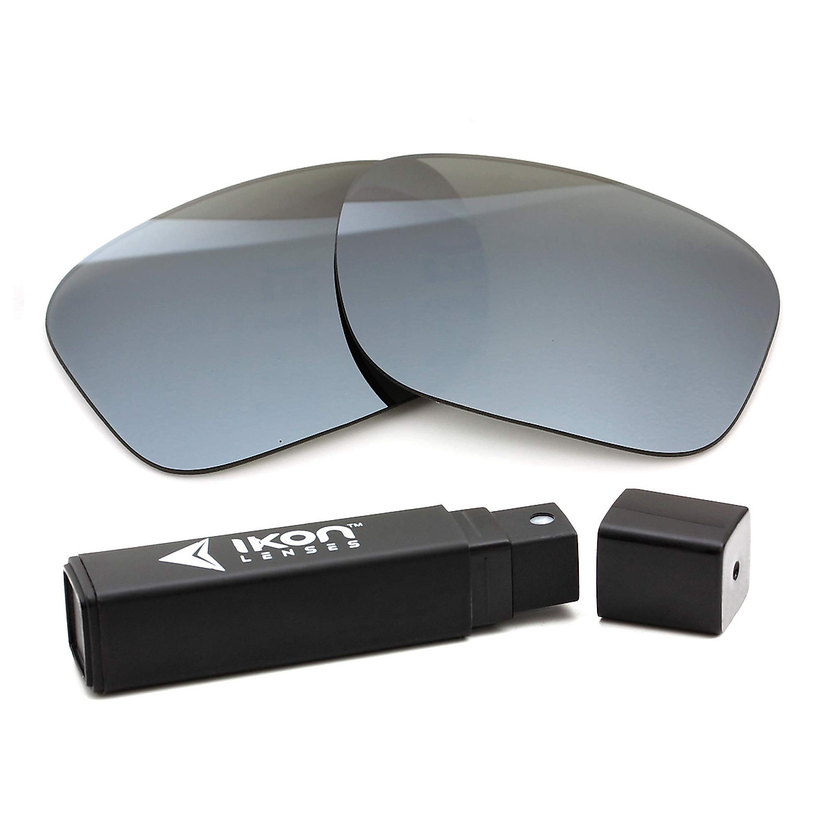 Polarized Ikon Iridium Replacement Lenses for Oakley Holbrook Sunglasses - Silver Chrome Mirror