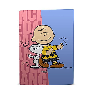 Head Case Designs Officially Licensed Peanuts Snoopy & Charlie Brown Character Graphics Vinyl Faceplate Sticker Gaming Skin Decal Cover Compatible With Sony PlayStation 5 PS5 Digital Edition Console