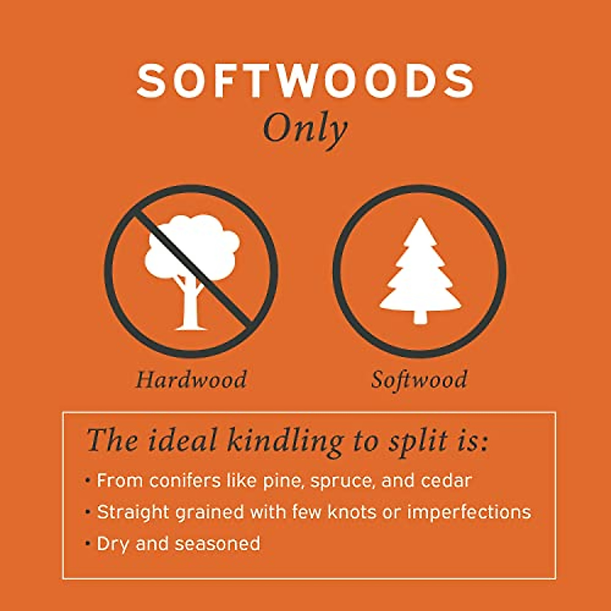 Hickory Summit kindling Cracker firewood kindling Splitter- Indoor or Outdoor kindling Maker - Wood Splitter fire Cracker kindling Maker - firewood Splitter