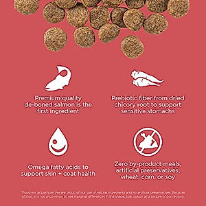 GO! SOLUTIONS Sensitivities – Salmon Recipe – Limited Ingredient Dog Food, 3.5 lb – Grain Free Dog Food for All Life Stages – Dog Food to Support Sensitive Stomachs