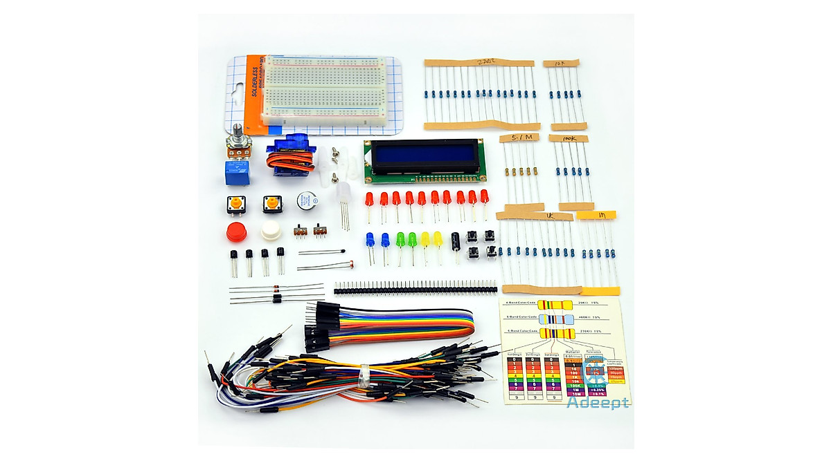 Adeept LCD Starter Kit for Arduino with Guidebook