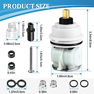 RP32104 Shower Cartridge Replacement,Compatible with Delta Monitor 1700 Series (1998-2005) Showers, RP32104 Cartridge Assembly for Tub/Shower Faucet Valve