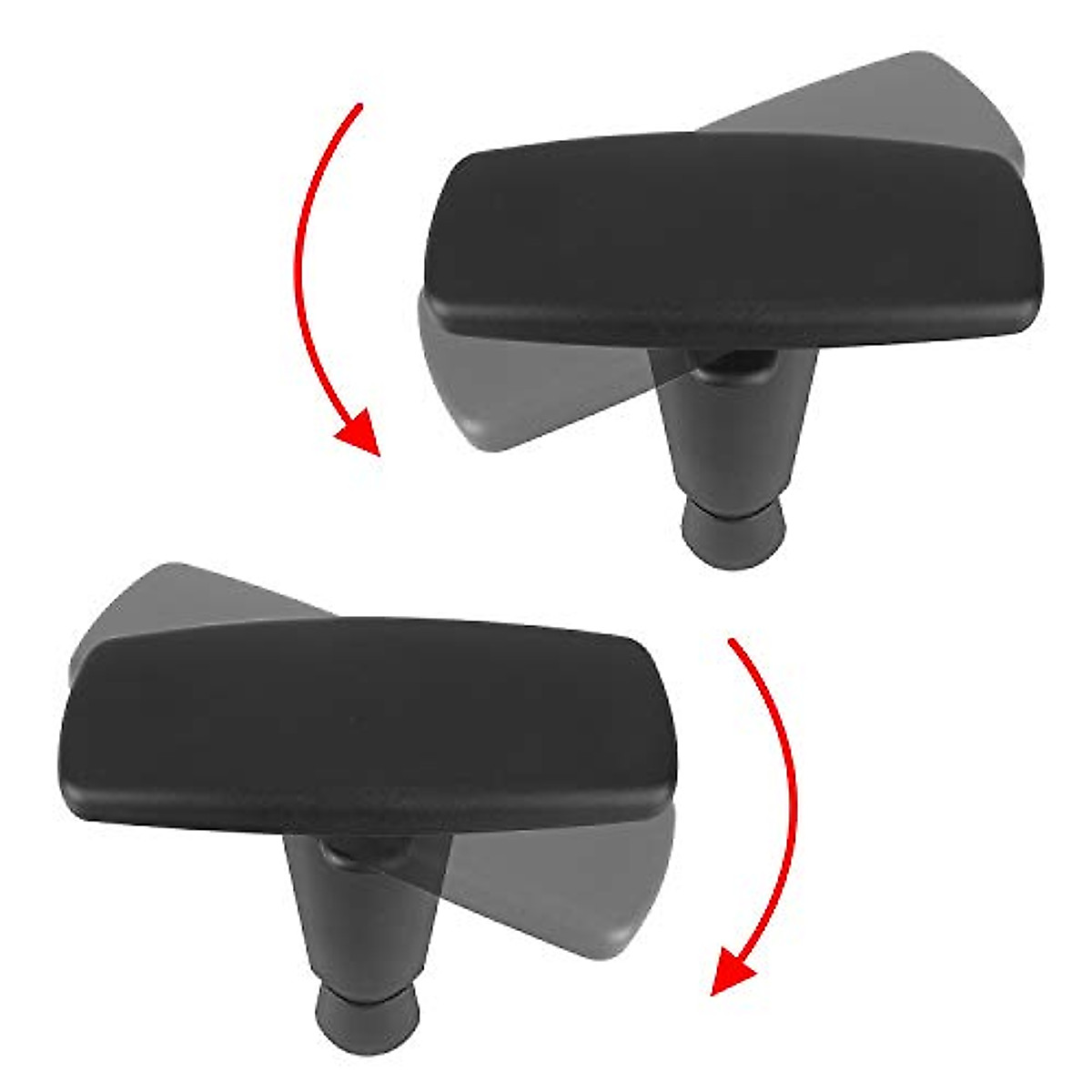 Replacement Adjustable Arms Armrest Upright Bracket with Pads Fits DXRacer Gaming Chairs (3D)