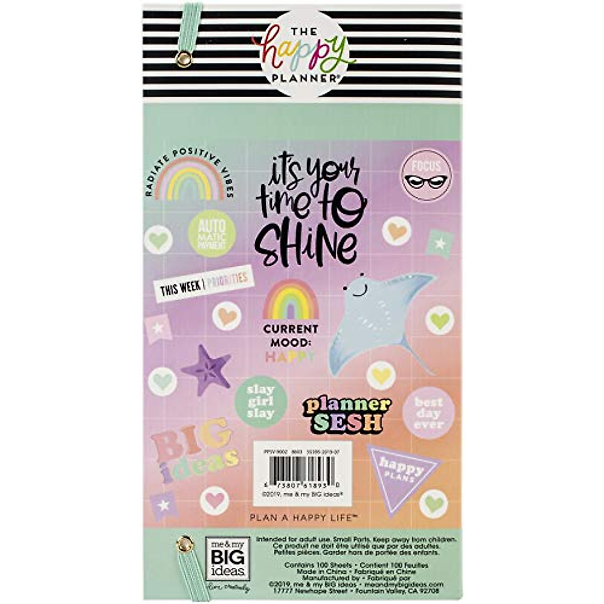 ME & MY BIG IDEAS Happy Planner STCKRS, Pastels, 2956/Pkg