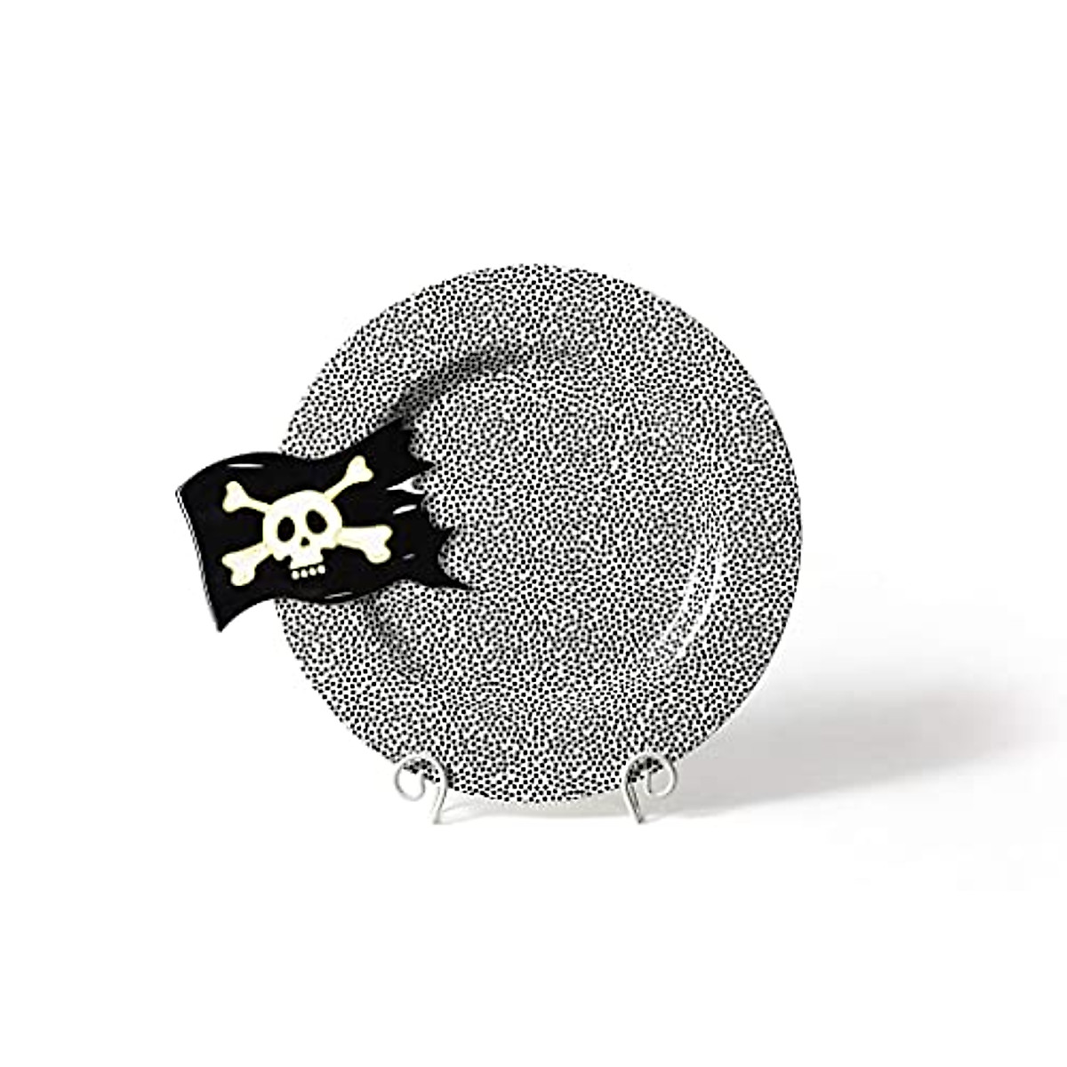 HAPPY EVERYTHING! Black Small Dot Big Entertaining Platter