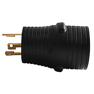 Leisure Cord RV 3-Prong Male Generator Adapter Plug Converter, Nema L5-30P Male to14-50R Female 30A / 50Amp (3-Prong 50 Amp)