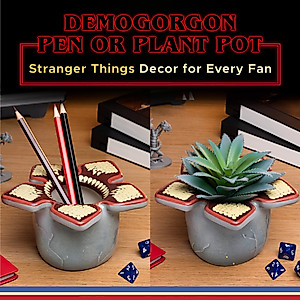 Paladone Stranger Things Demogorgon Ceramic Planter or Pen Holder | Officially Licensed Stranger Things Merchandise and Desk Decor
