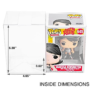 Viturio Pop Protector Case Compatible with 4 Inch Funko Pop Vinyl Figures, (20 Pack) Clear Plastic Box for Figurine Storage