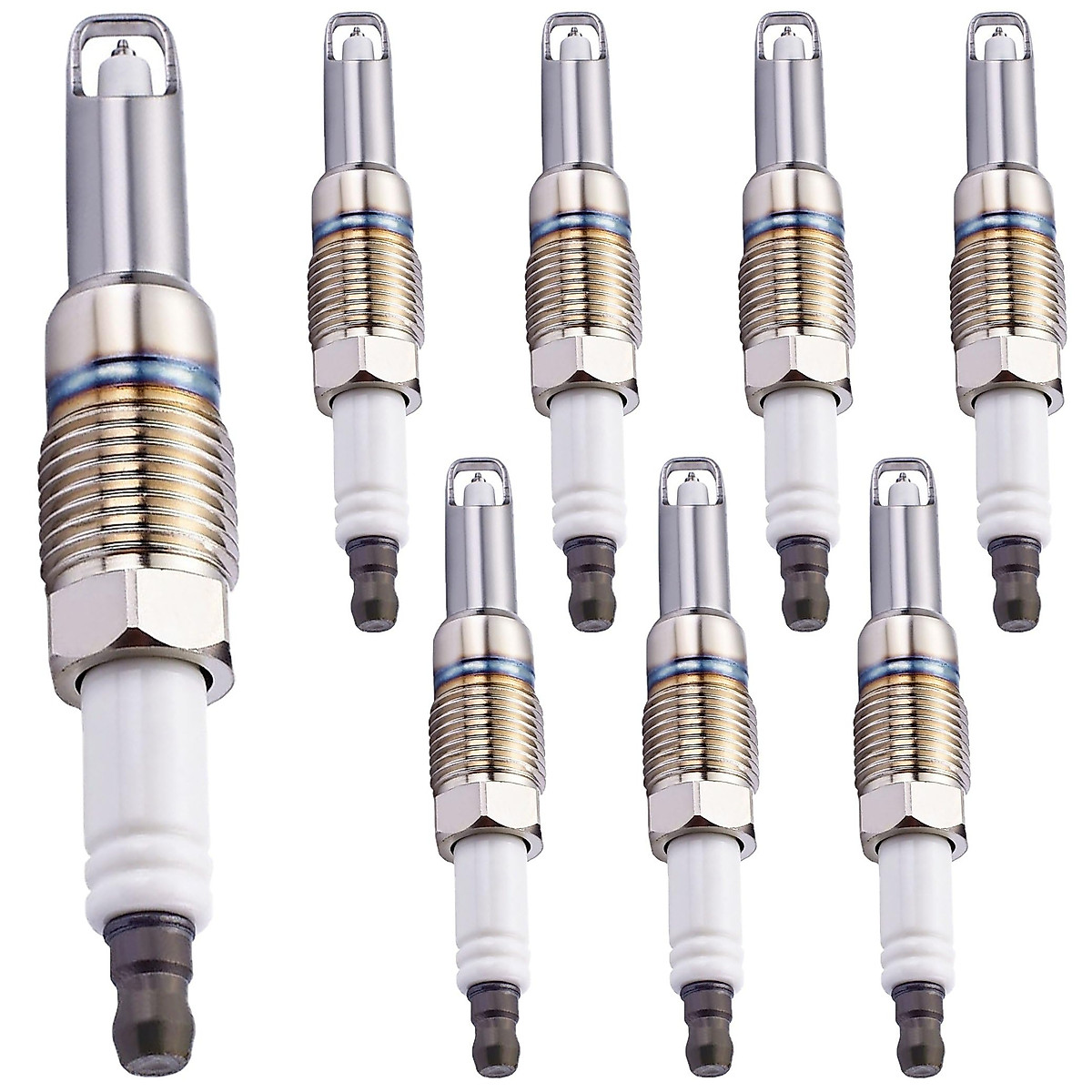 ENA Set of 8 Platinum Spark Plug Compatible with Ford Lincoln Mercury Expedition Explorer F150 F250 F350 F450 F550 Mark Navigator Mountaineer 4.6L 5.4L 6.8L V8 V10 Replacement for ‎PZT14F SP515 SP546