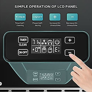 EUHOMY Commercial Under Counter Ice Maker Machine, 80 Lbs/Day Auto-Cleaning & 24H Timer, Stainless Steel Built-in Freestanding Ice Maker, 24 Lbs Storage, Perfect for Commercial & Home Use