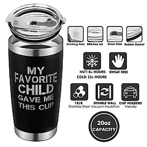 KATLADIZ Gifts for Dad from Daughter, Son - Dad Gifts - Christmas Gifts for Dad, Dad Christmas Gifts, Birthday Gifts for Dad, Fathers Day Gift for Dad - New Dad Gifts - 20 Oz Tumbler