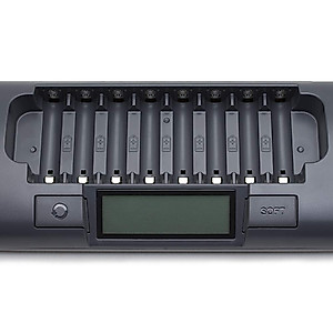 Powerex MH-C800S 8-Cell Smart Charger for AA / AAA NiMH / NiCD,Grey