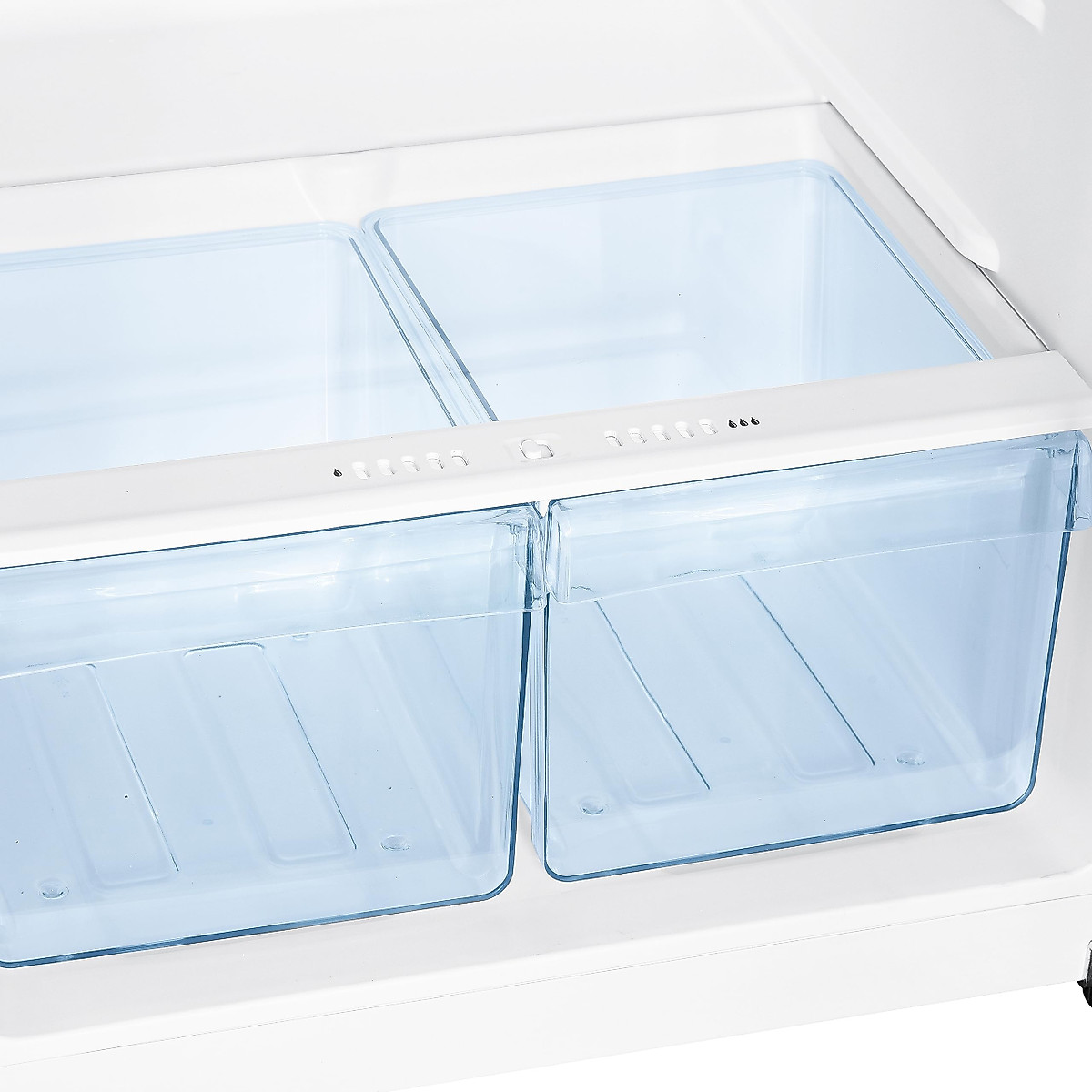 West Bend Apartment Refrigerator Freestanding Dual Door Design Fridge with Top Freezer, Adjustable Electronic Control and Frost Free Defrost, for Condo, House, Small Kitchen Use, 10.1 Cu.Ft, Metallic