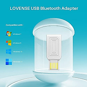 LOVENSE Dongle USB Bluetooth Adapter for PC Laptop Desktop Computer, Lovense Remote and Lovense Connect, Plug and Play for Windows 7/8/10/11