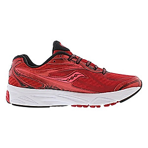 Saucony Women's Ride 8 Running Shoe, Red/Black, 5 M US