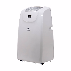 AireMax Portable Air Conditioner and Heater with Remote Control | For Rooms up to 500 Sq.Ft. | 24H Timer | Auto Restart | Wheels | LED Display | 4 Modes | White | APE514H