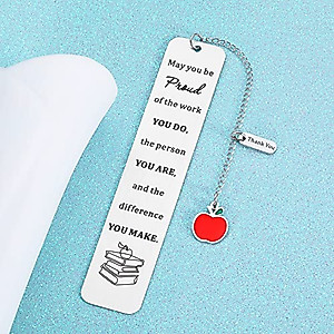 Teacher Appreciation Gifts for Women Men Teacher Appreciation Gifts in Bulk Thank You Gifts for Teachers Bookmark for Principles Teacher Gifts from Students Graduation Retirement Gifts for Teachers