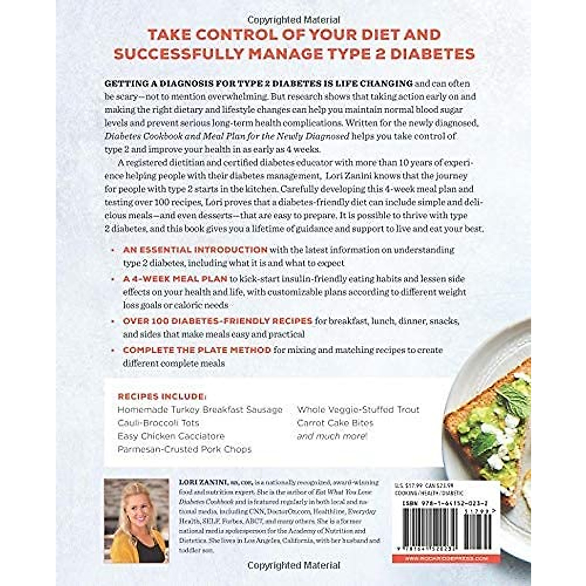 Diabetic Cookbook and Meal Plan for the Newly Diagnosed: A 4-Week Introductory Guide to Manage Type 2 Diabetes