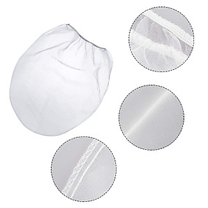 10 Pcs 5 Gallon Elastic Top Paint Strainer Bags White Fine Mesh Bag Filters for Hydroponics Painting Gardening