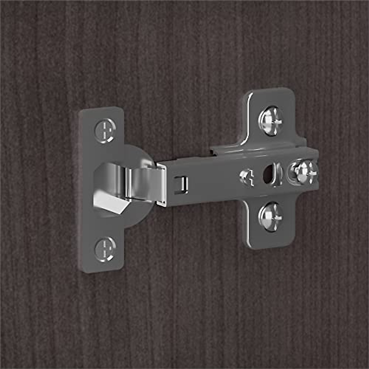 Bush Business Furniture Universal Tall Narrow Storage Cabinet with Door and Shelves, Storm Gray