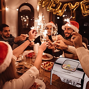 Kweetle Roll Top Chafing Dish Buffet Set Warmers with Cover 2 Pans 9.5Quart for Buffet Commercial Food Warmer Steam Table