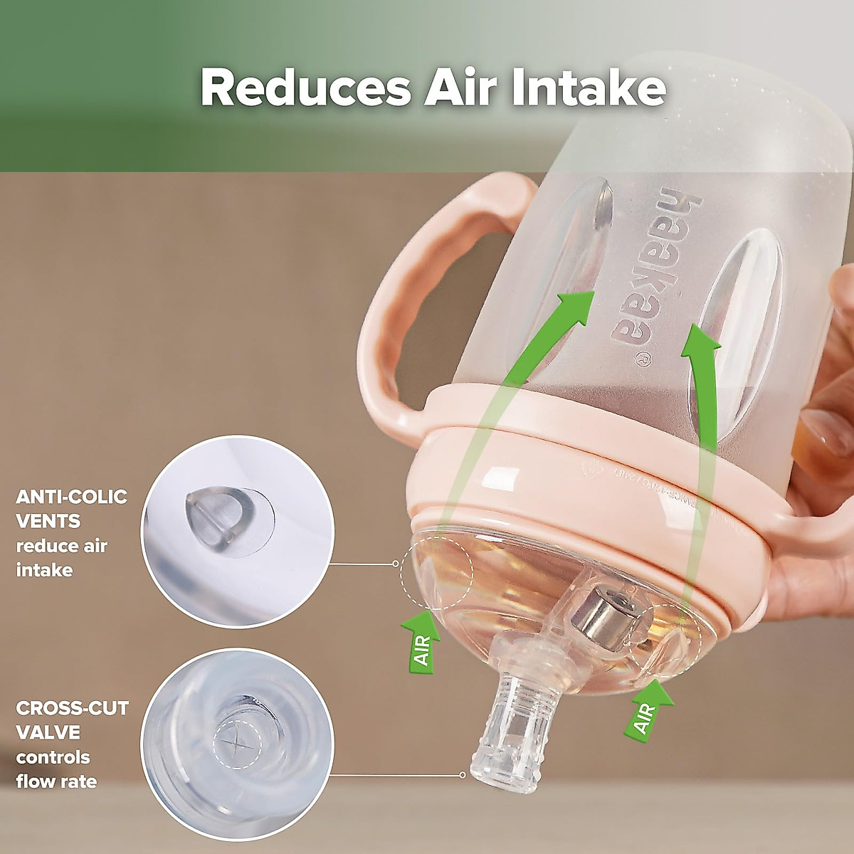 haakaa Weighted Straw Replacement Silicone 1pc, for Gen. 3 Manual Breast Pump Baby Bottle Sippy Cup Conversion Attachment