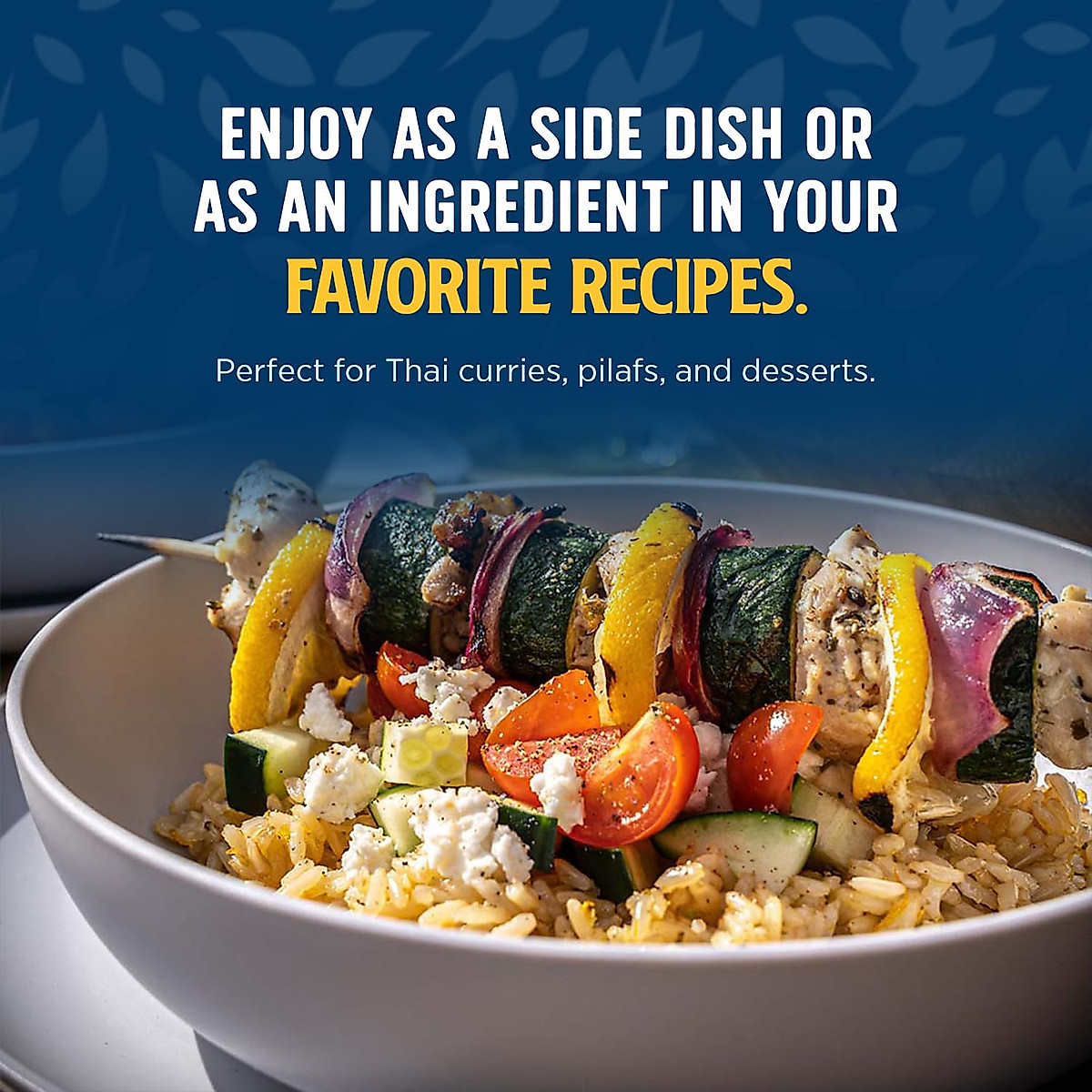 Lundberg Organic Jasmine Rice, Long Grain Brown Rice - Non-Sticky, Fluffy Aromatic Rice, Organically Grown in California, Pantry Staples, 32 Oz