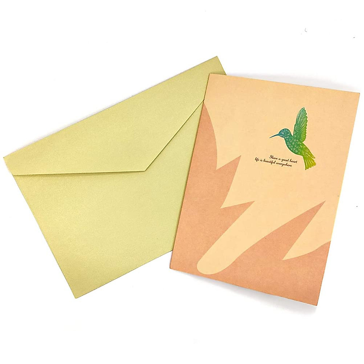 yfdshun 3D Card/Pop-Up Card,Lovely Hummingbird for Family and Friends Thank You Card, Birthday Card, Love Anniversaries and Valentine's Day Card