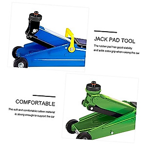 2pcs Rubber mat Frame Holder Stand Tool Stand Rubber Jack Stand car accesories car Jack Rubber Guards Pinch Car Jack Rubber Pad Auto Jack Pad Car Lifting Jack Pad Base Protection