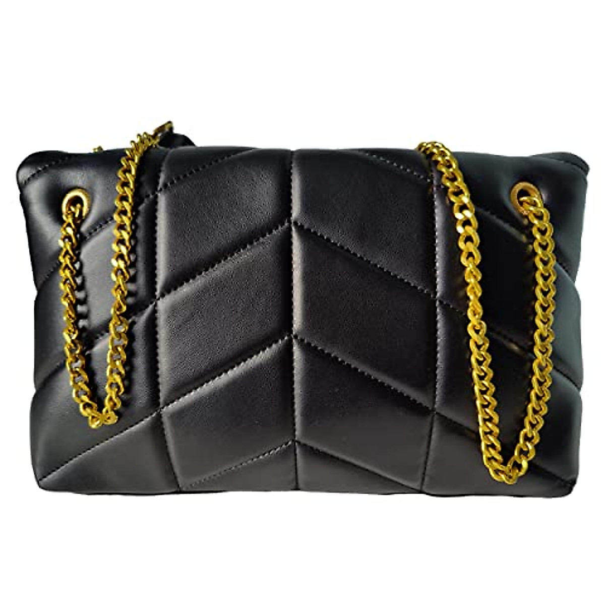 DIPACE Women Small Quilted Crossbody Bags luxury Designer Evening Bag Clutch Purses and Handbags with Prom Wallets (Black Lattices)