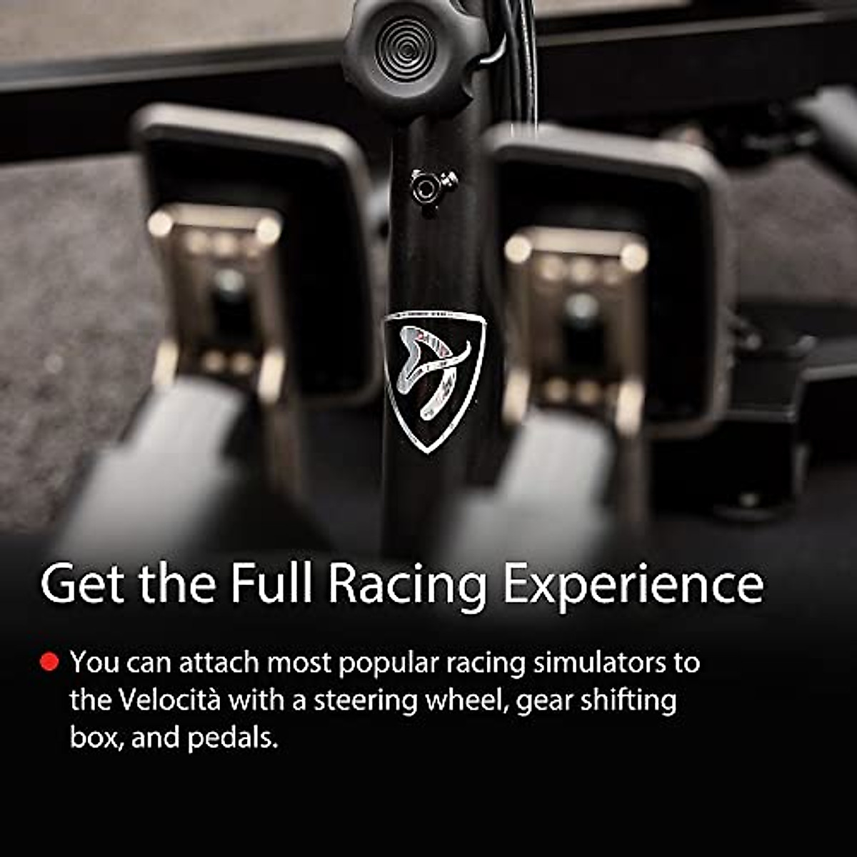Arozzi Velocita Universal Racing Simulator Cockpit Compatible with Most Racing Sim Gear and Gaming Chairs Collapsible Telescopic and Portable - Black