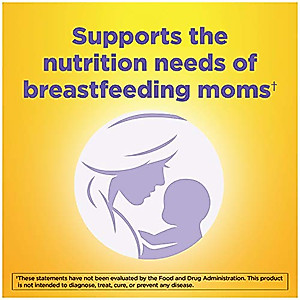 Nature Made Postnatal Multivitamin + DHA 200 mg, 60 Softgels, to Support Nursing Moms & Babies During Breastfeeding, Postnatal Vitamins & Nutrients Include Iron, Vitamin D3, Calcium, Iodine